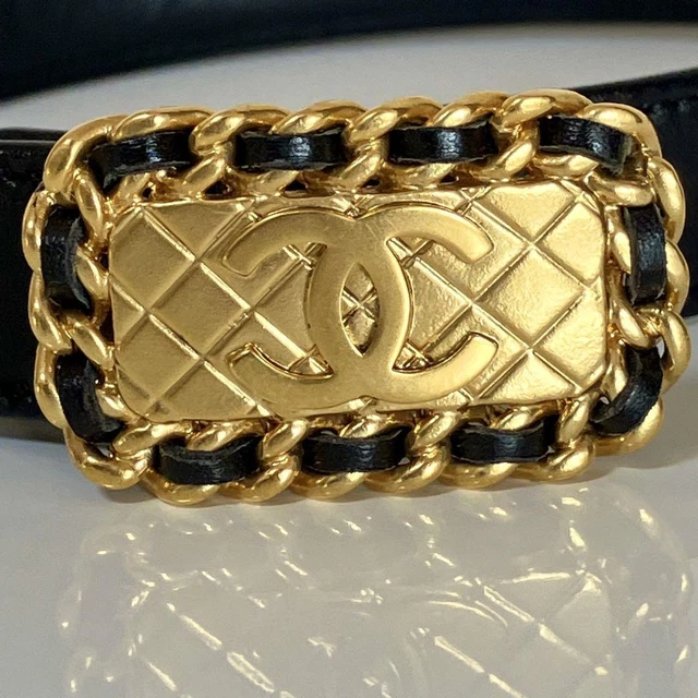 RARE CHANEL COCO Mark Matelasse Chain Belt £522.44 - PicClick UK