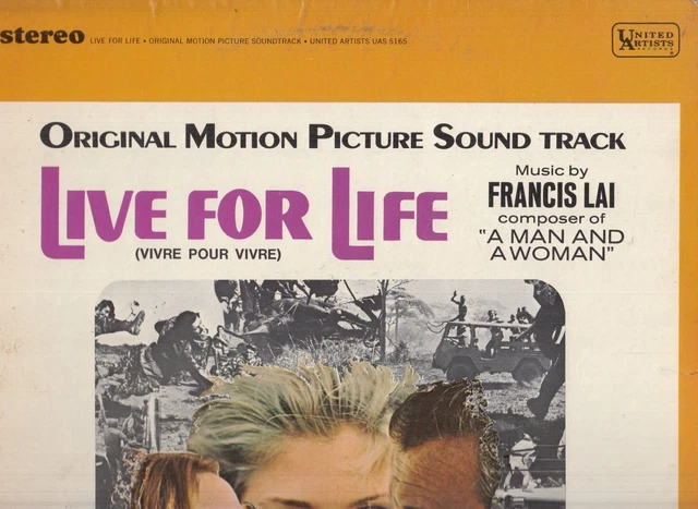 RARE-LIVE FOR LIFE-1967-ORIGINAL Movie Soundtrack-1966-Made In USA ...