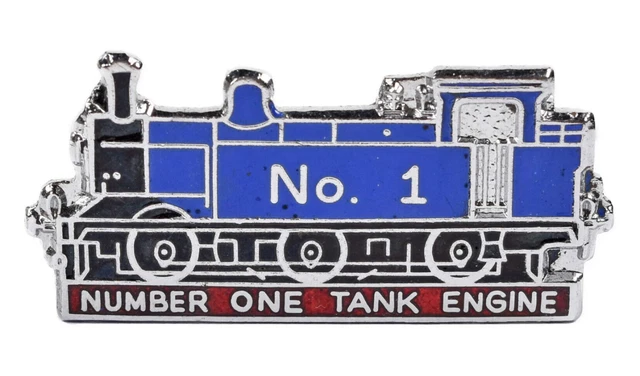 VINTAGE OLD 'NUMBER One Tank Engine' Railway Train Locomotive Enamel ...