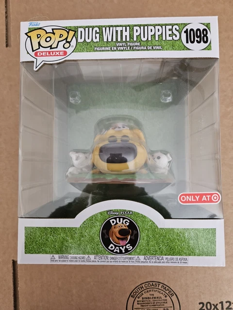 FUNKO POP! DELUXE Disney/PIXAR Up Dug Days Dug with Puppies #1098, New ...