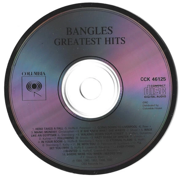 BANGLES - GREATEST Hits (1990 - CD, Compilation, Club Edition ...