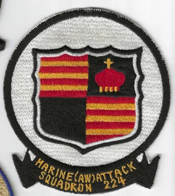 VINTAGE VIETNAM War USMC Marine (AW) Attack Squadron 224 Sew On Patch ...