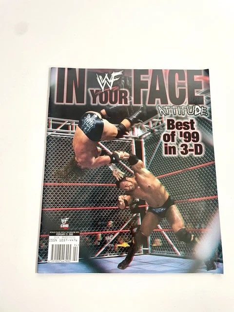 WWE WWF IN Your Face 3D Wrestling Magazine Vintage Best Of 1999 £6.99 ...