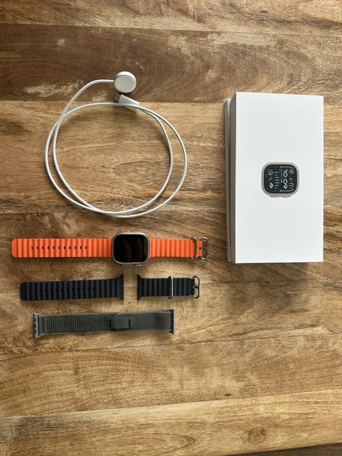 APPLE WATCH ULTRA 2 Natural Titanium (GPS + Cellular) and Multiple ...