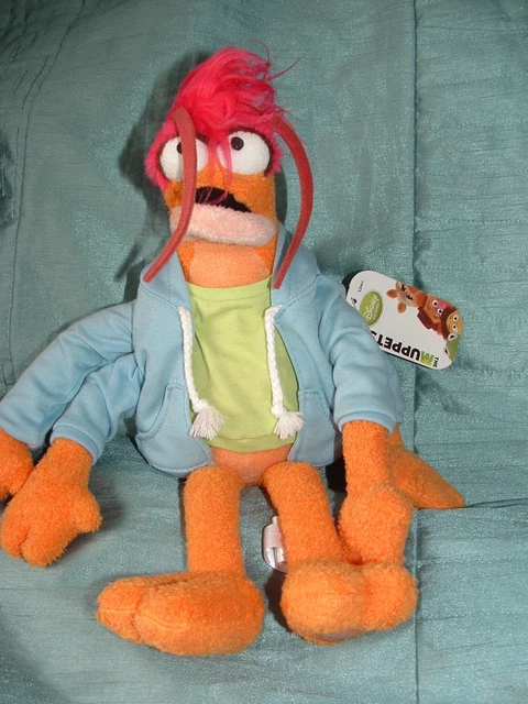 DISNEY STORE RARE The Muppets 14" Pepe The Prawn Muppet Beanie Plush ...