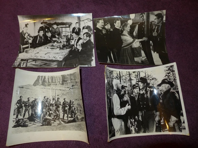 JOHN WAYNE FORT Apache girosign 8x10" original photos photographs movie ...