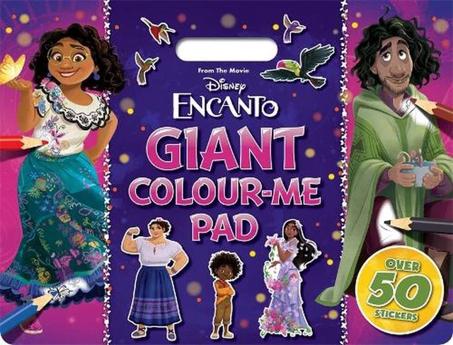 DISNEY ENCANTO: GIANT Colour-Me Pad by Walt Disney Paperback Book £19. ...