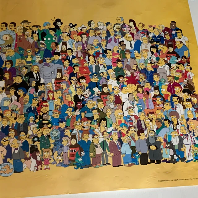 THE SIMPSONS CHARACTERS Poster 2000 - Scorpio Posters #521 - Bart ...