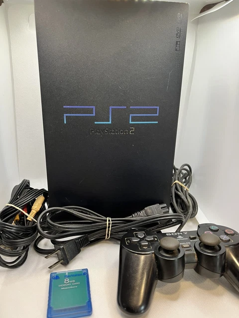 SONY PS2 FAT Console System Bundle Black SCPH-30001r PARTS ONLY $45.00 ...