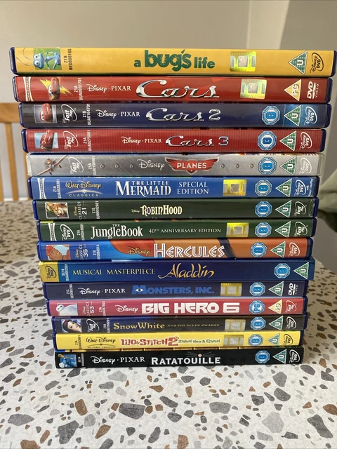 DISNEY CLASSIC DVD Bundle Hercules Aladdin Lilo & Stitch Ratatouille ...
