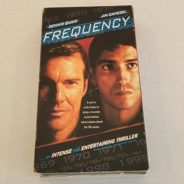 FREQUENCY VHS 2000 Dennis Quaid Jim Caviezel Andre Braugher ACTION ...