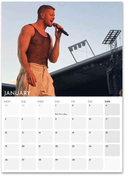IMAGINE DRAGONS 2026 A3 Wall Calendar | Bold, Vibrant, Premium Quality ...