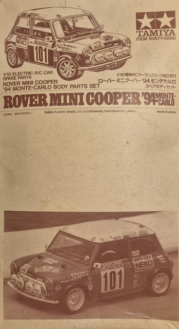 TAMIYA RC ROVER Mini Cooper Racing Car 1/10 58211 Remote Control Japan ...