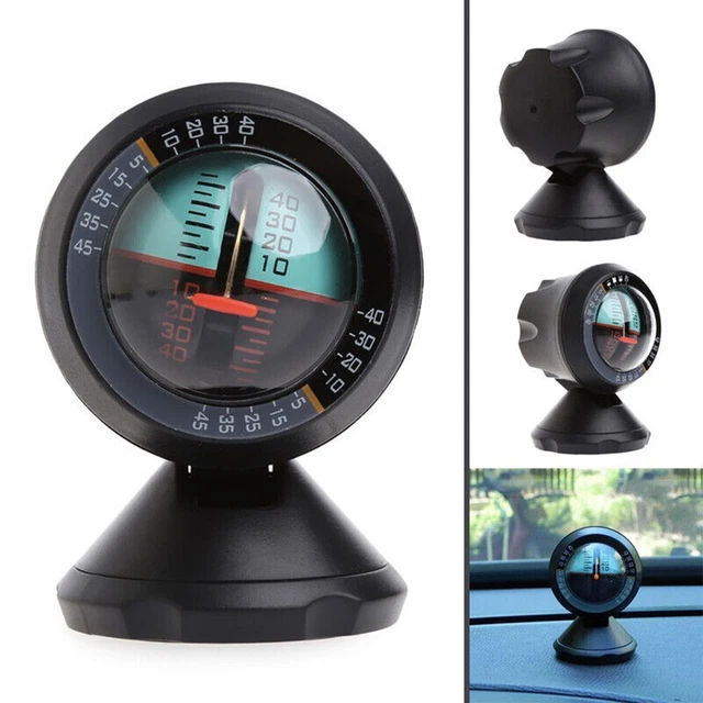VEHICLE COMPASS PLASTIC Inclinometer Indicator Level Slope Gauge Meter ...