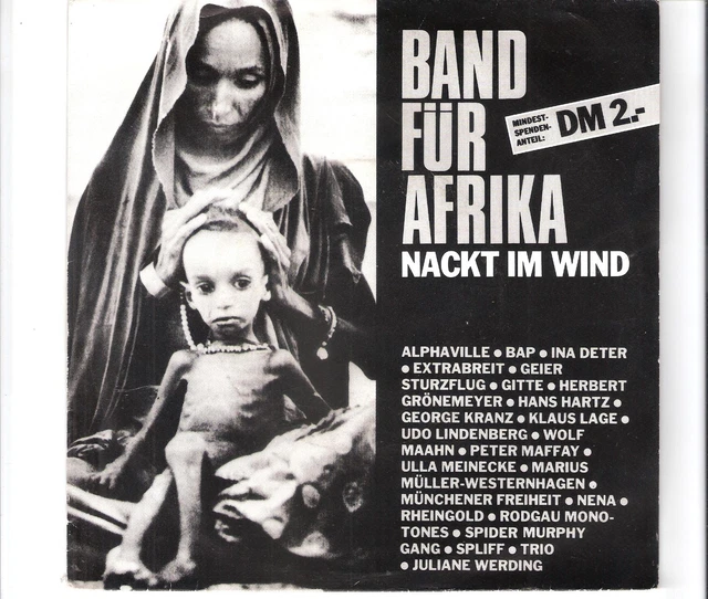 BAND FÜR AFRIKA - Nackt im Wind 12'' Vinyl Maxi [Nena/ Alphaville ...