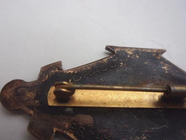 INSIGNE - 22ÈME Régiment d'Infanterie Coloniale DRAGO 1945 1946 BELLE PATINE BE EUR 20,00 ...