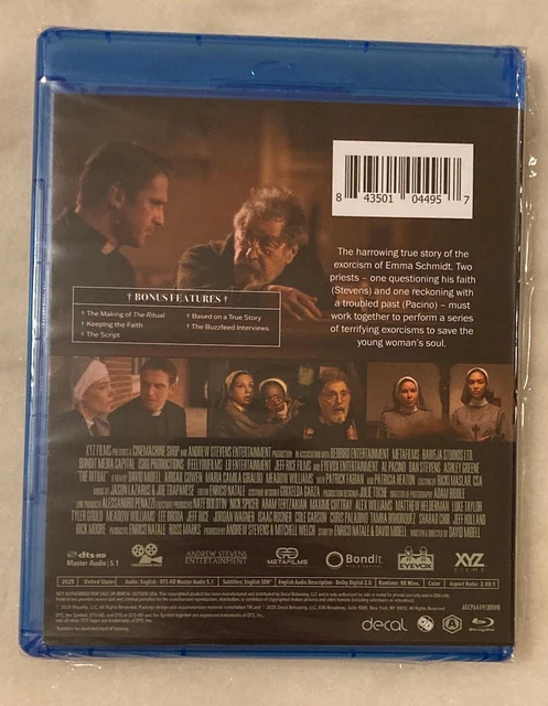 THE RITUAL (BLU-RAY, 2025) Al Pacino, Dan Stevens; BRAND NEW AND SEALED ...