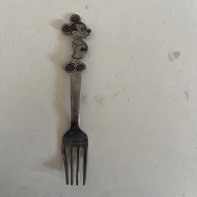 VINTAGE WALT DISNEY Mickey Mouse Child Fork Stainless by Bonny £21.48 ...