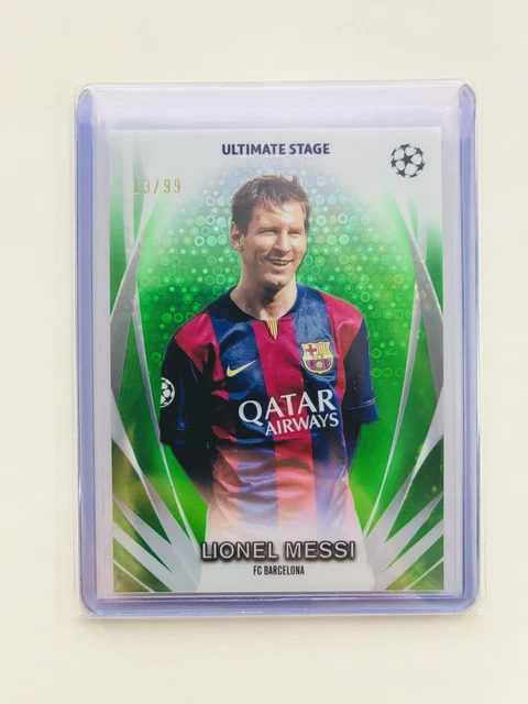2023-24 TOPPS UCC Lionel Messi Fc Barcelona Legendary star Green 13/99 ...