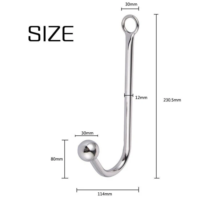 STAINLESS-STEEL-BALL-ANAL-HOOK-METAL-PLUG-TOYS-SEX-GAME-EROTIC-SEX-MAN ...