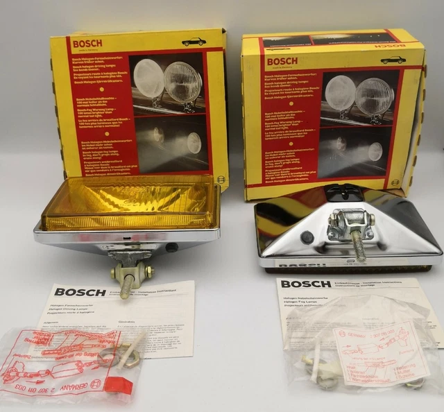 BOSCH CHROME FOG Light Lamp Nebelscheinwerfer NOS VW Beetle Porsche ...
