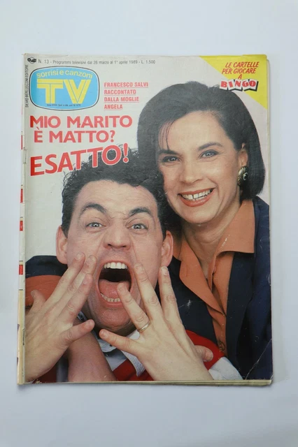 Rivista Tv Sorrisi E Canzoni Anno 1989 N 13 Francesco Salvi Eur 4 00
