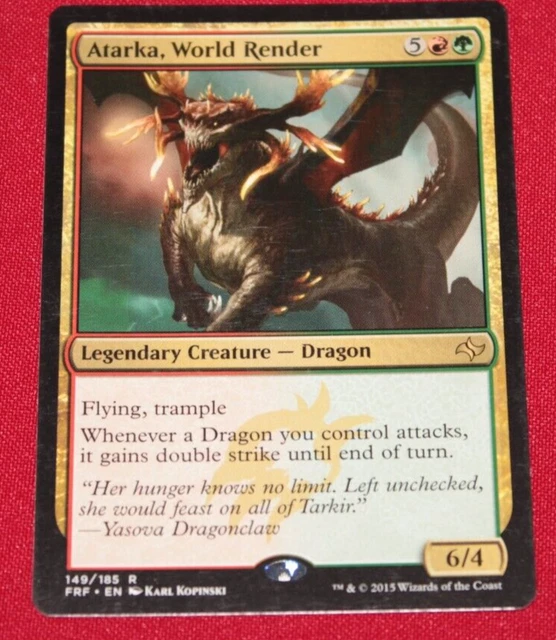 MAGIC THE GATHERING Atarka, World Render Fate Reforged Used EUR 1,09 ...