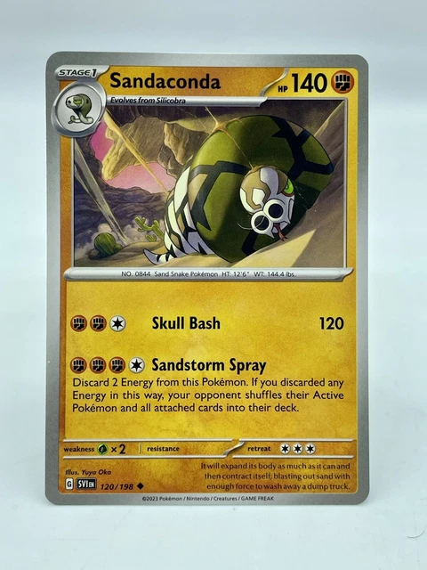 SANDACONDA 120/198 SCARLET & Violet Non-Holo Pokémon TCG Mint Unplayed ...
