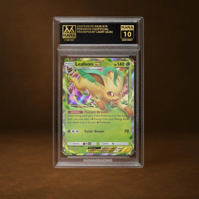 LEAFEON EX MANA Grade 10 Psa Stackable Pokemon Pocket £18.03 - PicClick UK