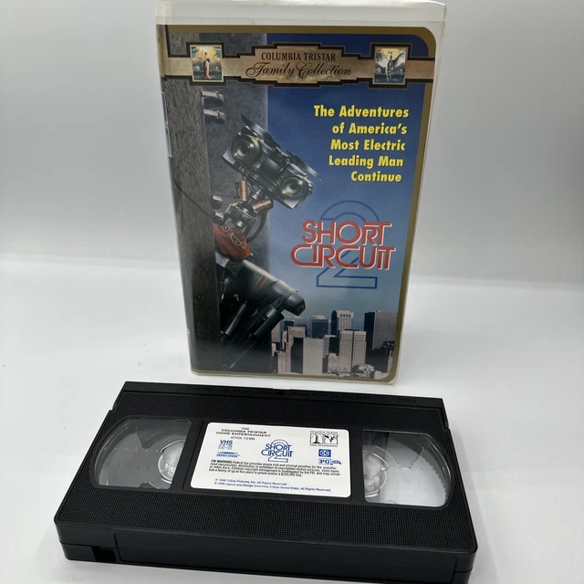 SHORT CIRCUIT 2 (VHS, 1996, Closed Captioned Clam Shell Case) £7.45 - PicClick UK