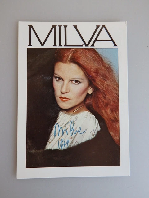 AUTOGRAMM MILVA ITALIENISCHE Sängerin (86987) EUR 19,90 - PicClick IT
