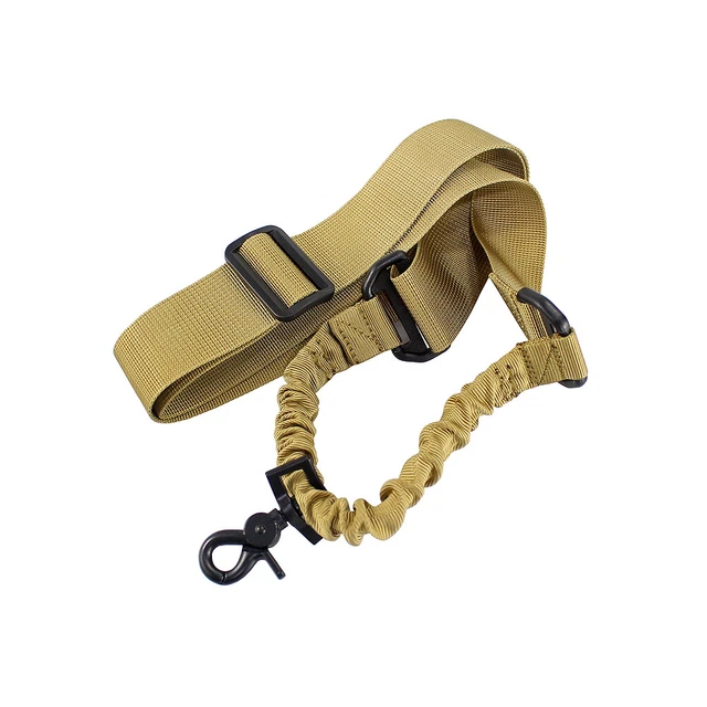 TACTICAL ADJUSTABLE SINGLE Point Gun Sling Airsoft Rifle Bungee ...