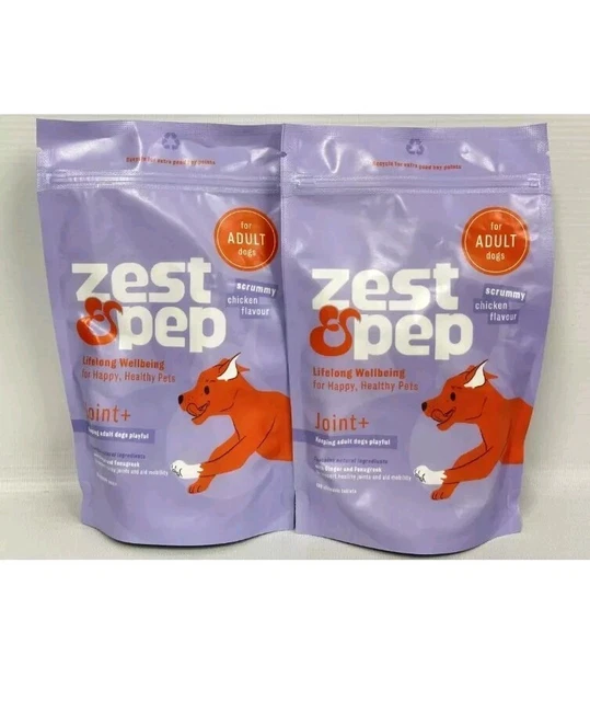 ZEST&PEP ADULT DOG Joint+ Supliment. Tatsy Chicken. Natural. Chewable ...