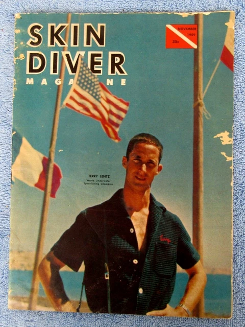 VINTAGE SCUBA SKIN DIVER MAGAZINE Nov 1959 Sea Hunt Lloyd Bridges Zale ...