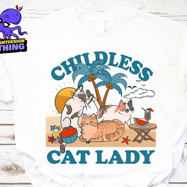 CHILDLESS CAT LADY Shirt, Rocker Tee, Feminist Voting Shirt, Anti ...