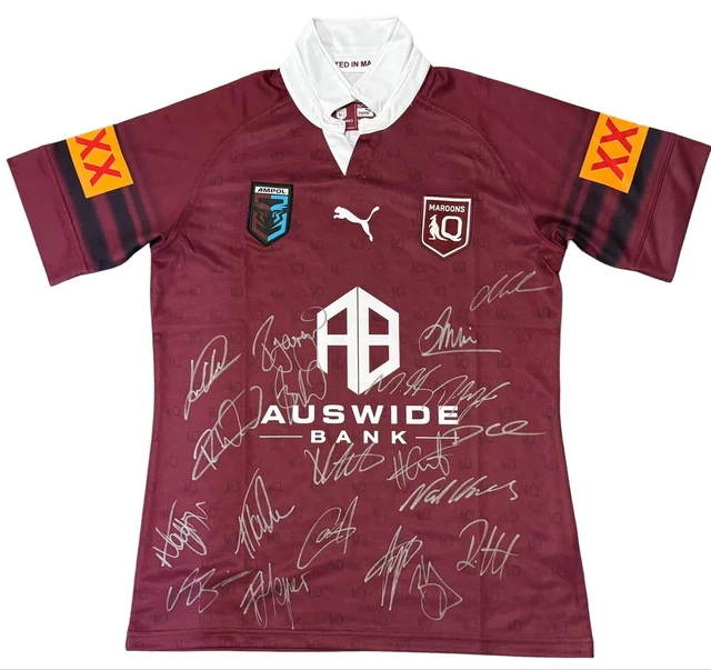 QUEENSLAND MAROONS TEAM Signed 2023 State of Origin Jersey with COA ...