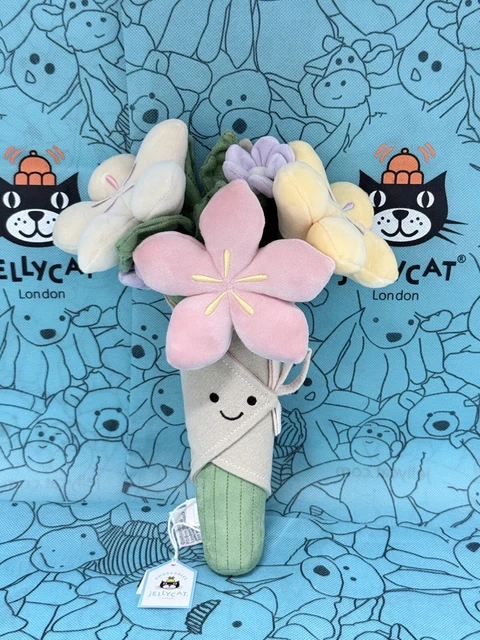JELLYCAT BOUQUET OF Flowers Plush - Genuine, Perfect Gift 28cm UK £14. ...