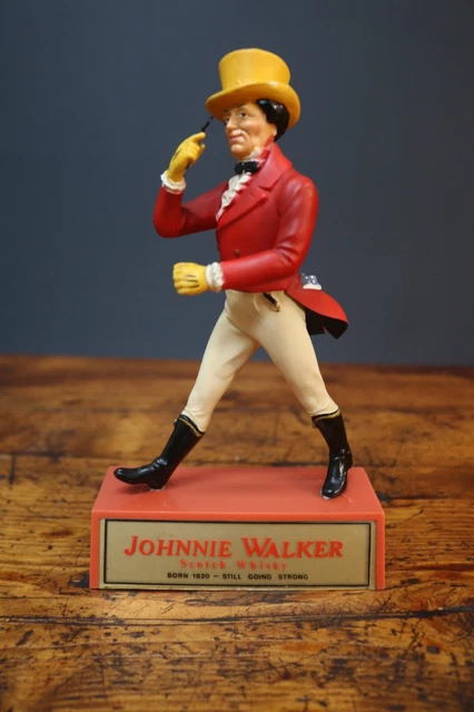 JOHNNIE WALKER SCOTCH Whisky Pub/Bar Advertising Striding Figure Red ...