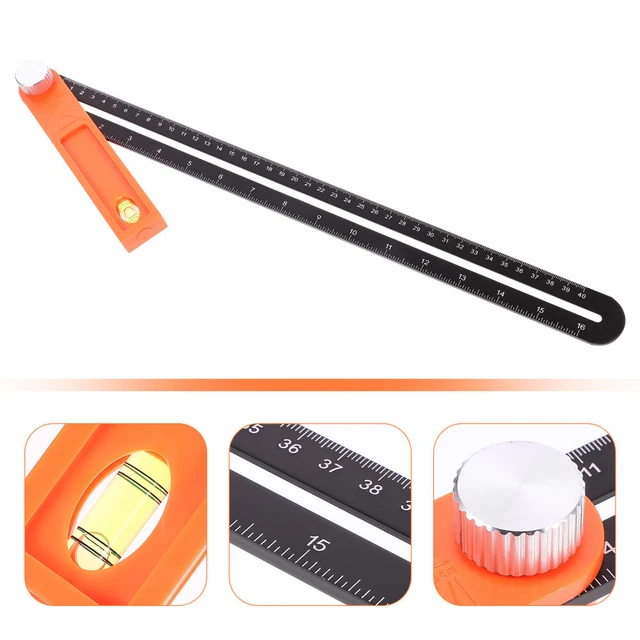 HIGH-PRECISION ANGLE RULER Masonry T Shaped Woodworking Multi ...