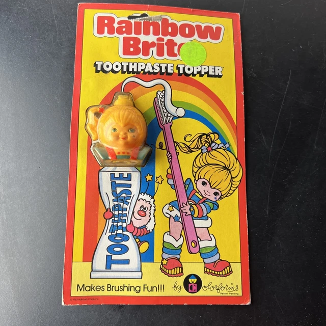 VINTAGE 80S RAINBOW Brite Toothpaste Topper Doll Head Rare Collectable ...