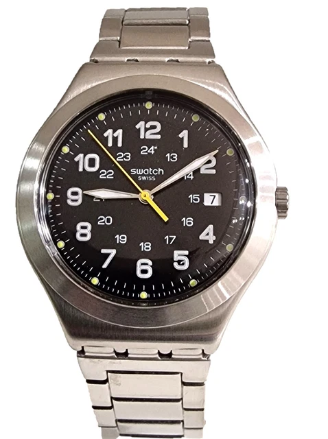 OROLOGIO SWATCH IRONY HAPPY JOE LIME YWS439GC cassa e cinturino acciaio ...