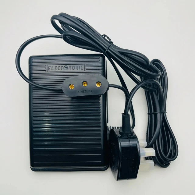 SEWING MACHINE FOOT CONTROL PEDAL 3 PIN Fits Singer 201k 66k 99k 306 ...