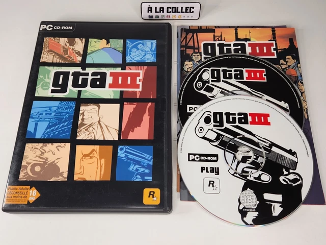 GTA III - Grand Theft Auto 3 + Carte - Rockstar - Jeu PC (FR) - Complet ...