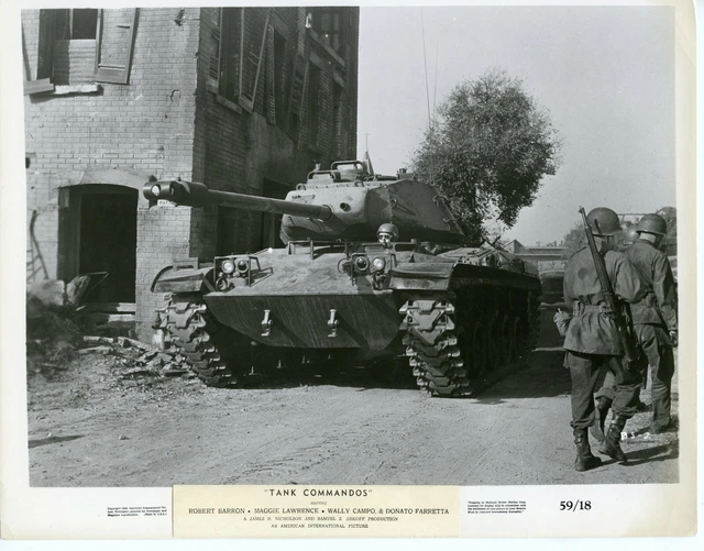 TANK COMMANDOS PANZER Tanks Original Film Vintage Foto 1959 EUR 19,00 ...