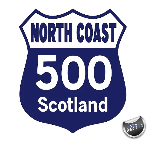 NORTH COAST 500, Scotland, Road, Trip, Route, NC500, Car, Van, Decal ...