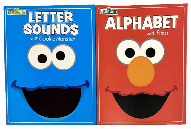 SESAME STREET LETTER SOUNDS Cookie Monster & ALPHABET Elmo Learning ...
