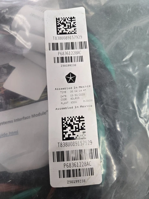 DODGE RAM 2500/3500/4500/5500 Vehicle System Interface Module Kit ...