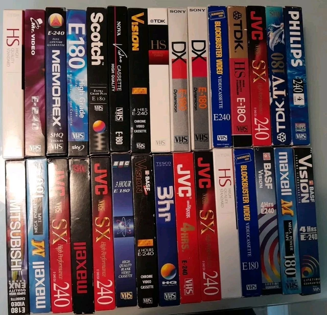 30 USED RECORDABLE VHS Tapes With TV Content. £8.00 - PicClick UK