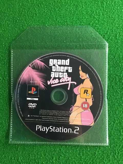 GRAND THEFT AUTO Vice City Game for Sony PlayStation 2 PS2 DISC ONLY NO ...