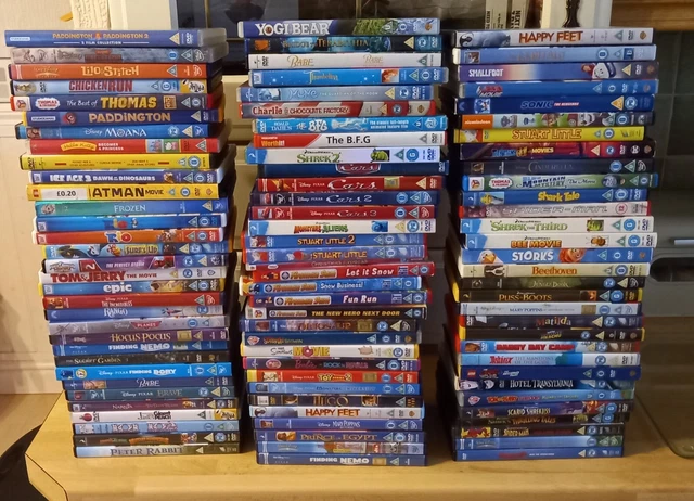 90 X KIDS DVD Bundle Job Lot LEGO/ Batman/Gruffalo/Fireman Sam/Happy ...